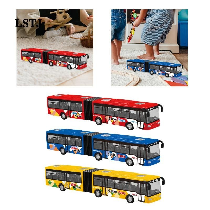 [Lstjj] Simulation Transit Diecast Bus Toy Collectibles Metal Two ...