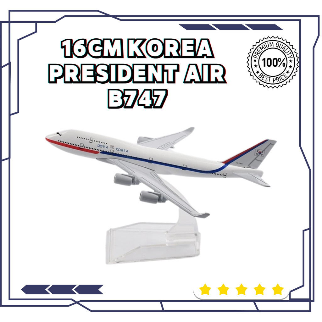 16CM PRESIDENT AIR FORCE ONE JET BOEING 747 SCALE 1:400 METAL AIRCRAFT REPLICA DIECAST DISPLAY ...