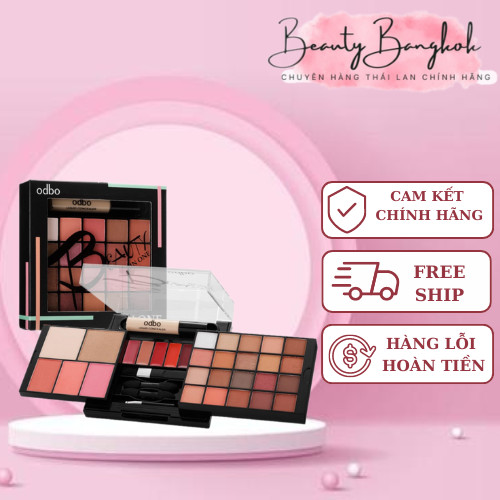 Powder Set includes eyeshadow, blush, lipstick, concealer ODBO BEAUTY IN ONE OD1006 - (Auth Thai ...