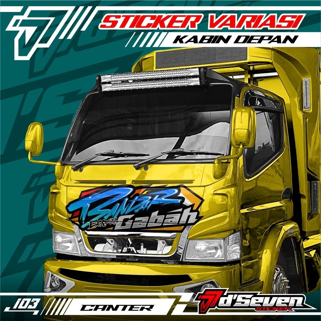 Front Cabin Stickers All BANDAR Grain Trucks With Full Lamination ...