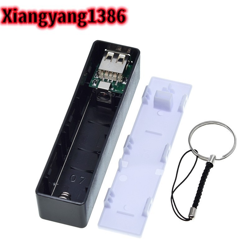 USB Power Bank Case Kit 18650 Battery Charger DIY Box Shell Kit Black ...