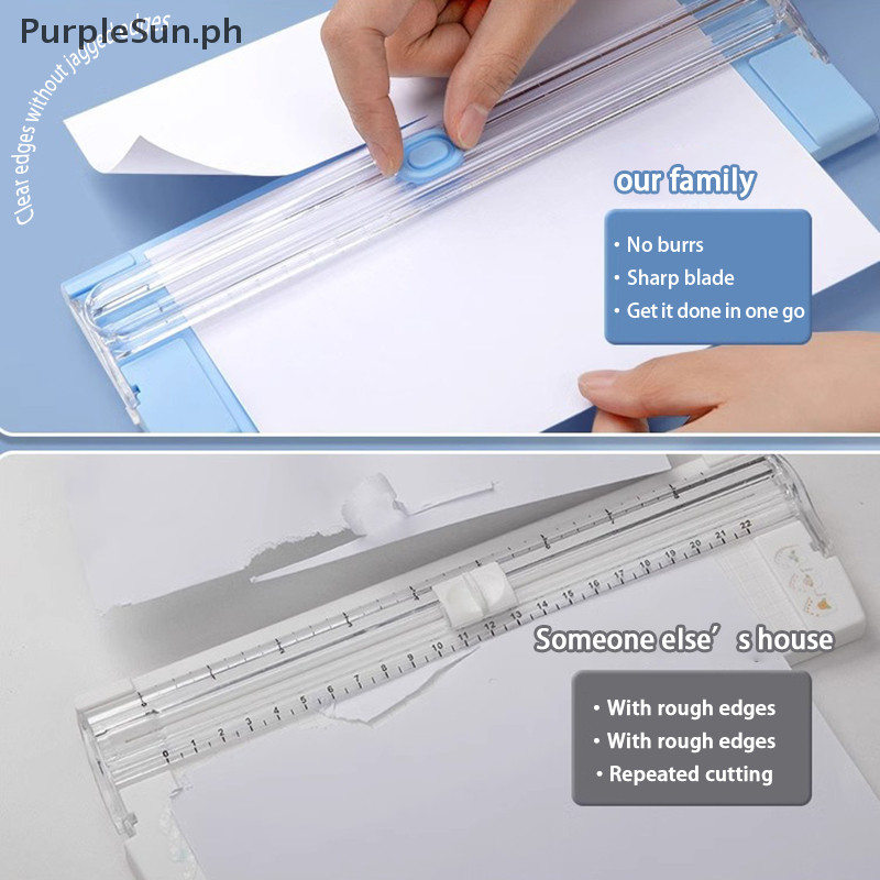 PurpleSun A4 Bidirectional Cutg Paper Cutter With Pull-out Ruler For ...
