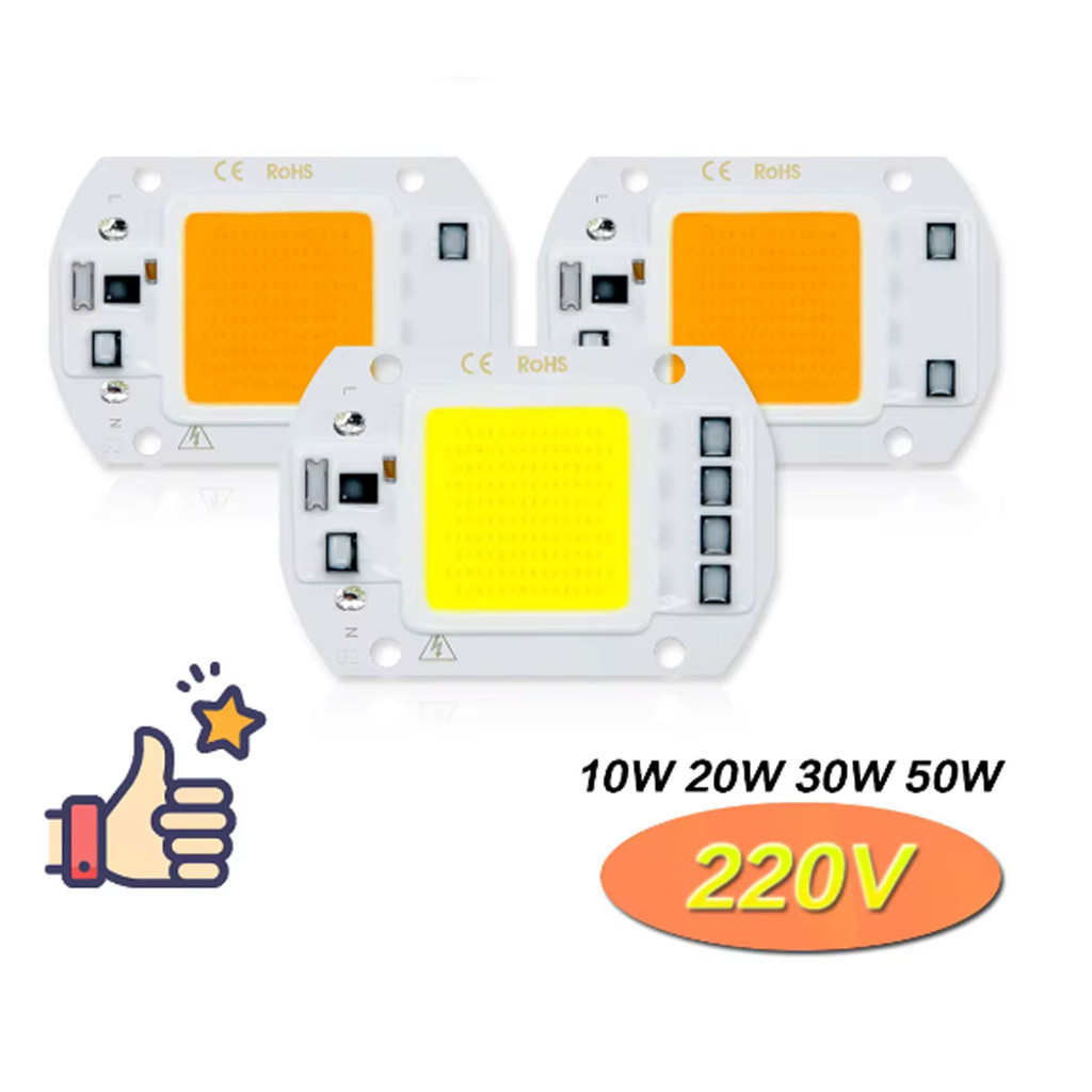 LED Chip COB Lamp Bead 20W 30W 50W LED ac 220V 110V Smart IC No Need Driver DIY Flood Light Led ...
