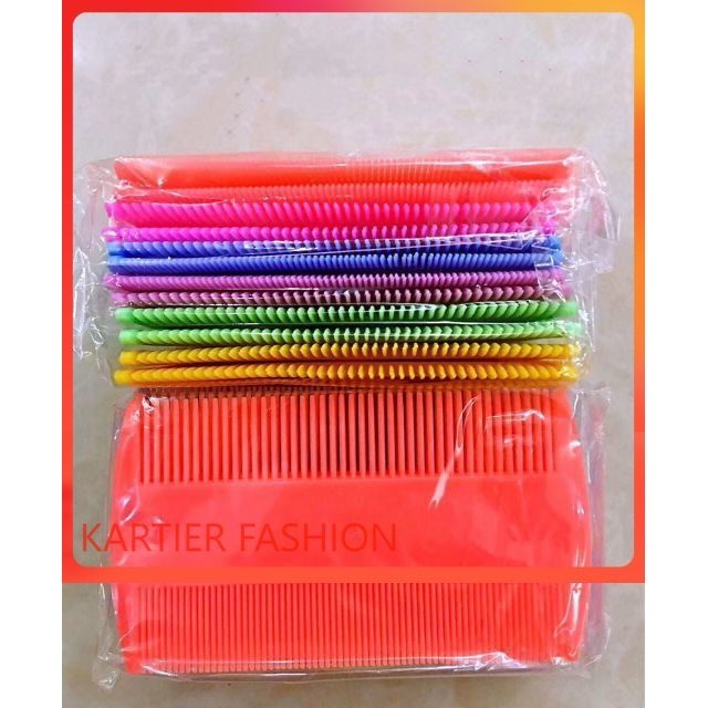 12Pieces Plastic Hair Harrow Suyod Fine Tooth Lice Nit Comb For Hygiene ...