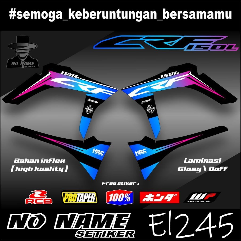 Sticker Sticker DECAL CRF 150l- (el245) Minimalist -Dekal CRF 150 L ...