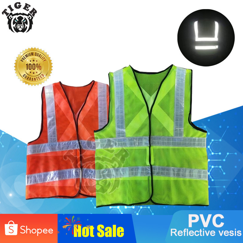 Orange Adult Safety Vest High Visibility Reflective Vest Reflectorized ...