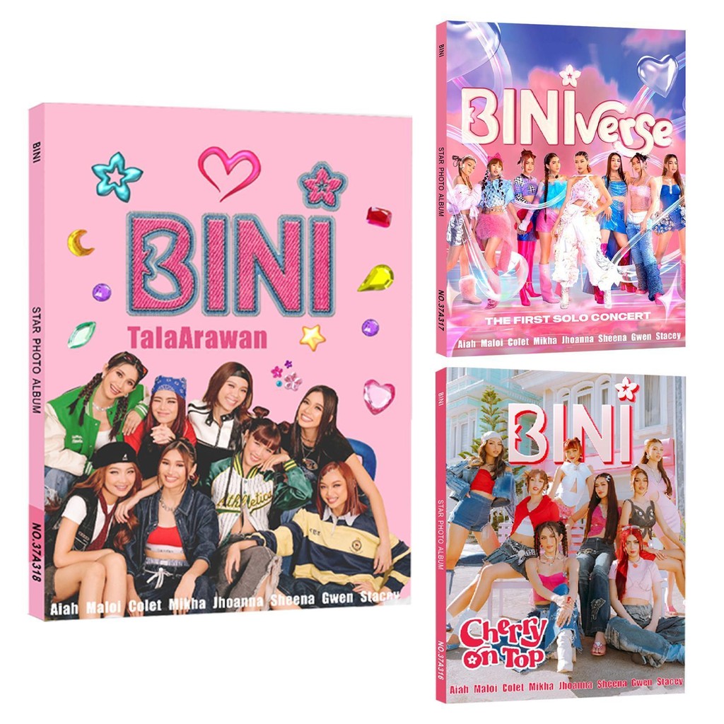 80 Pages Girl group BINI New Album Concert Magazine INS Support Star ...