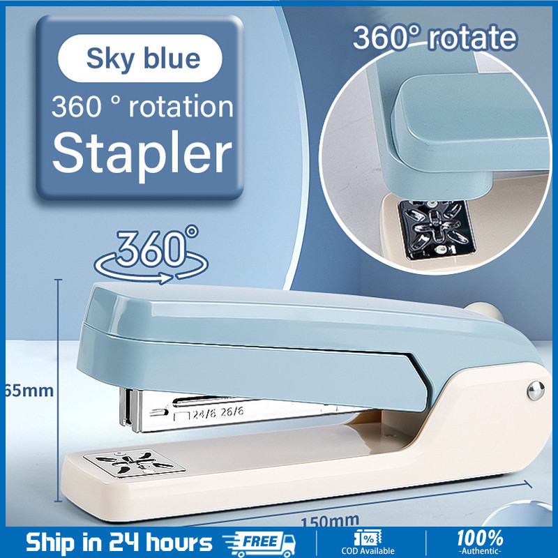 24/6 Staples 360 Rotation Stapler Heavy Duty Stapler Effortless Long ...