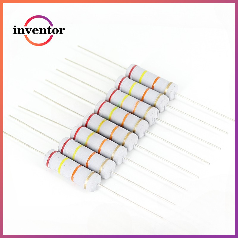 20Pcs 1W 2W 3W 5W Carbon Film Resistor 5% 24K 27K 30K 33K 36K 39K 43K ...