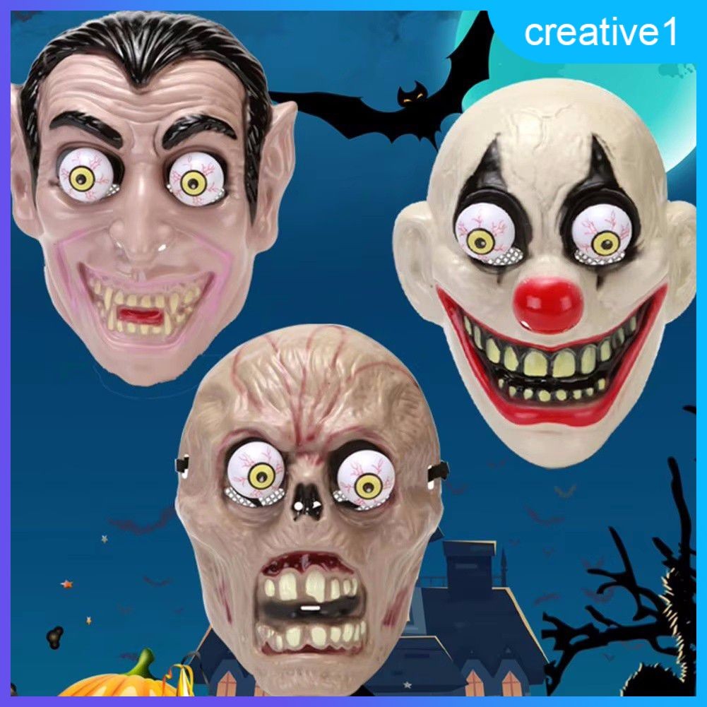 Scary Halloween Scary Plastic Mask Mummy Mask Skeleton Funny Dress Up ...