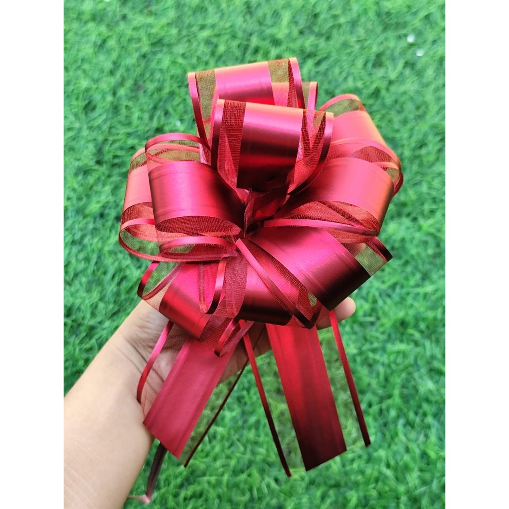 Happy Plastic Quality Ribbon Flower Car Pull Bow Ribbons Wrap Packing ...