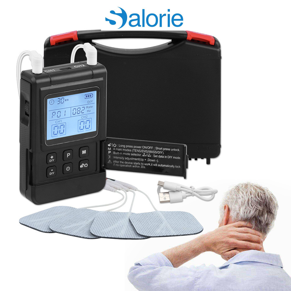 Tens Unit EMS Muscle Stimulator Electric Massager Acupuncture Body ...