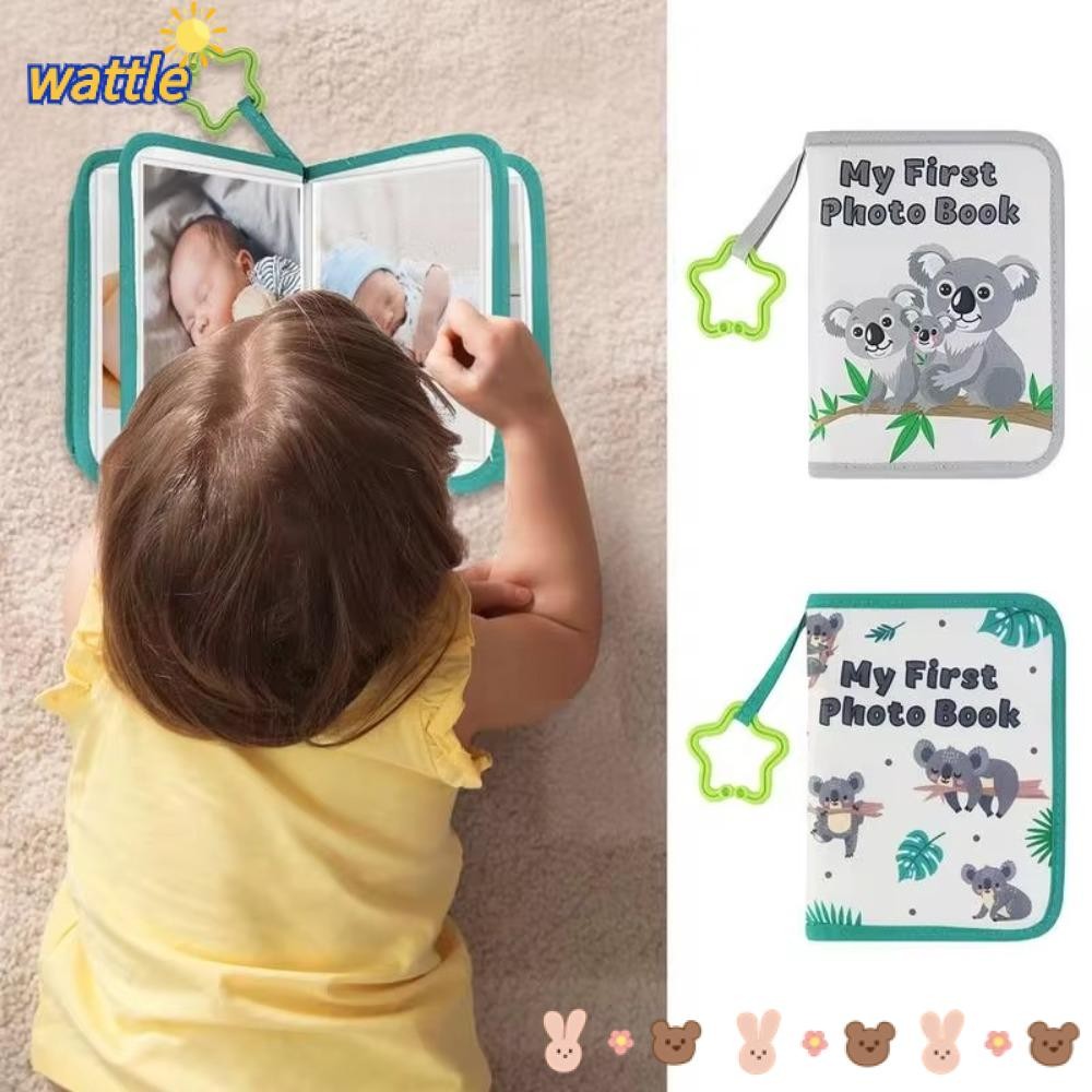 WATTLE Baby Photo Album, Soft Cloth 17 Photos Photo Book, Gift Promote ...