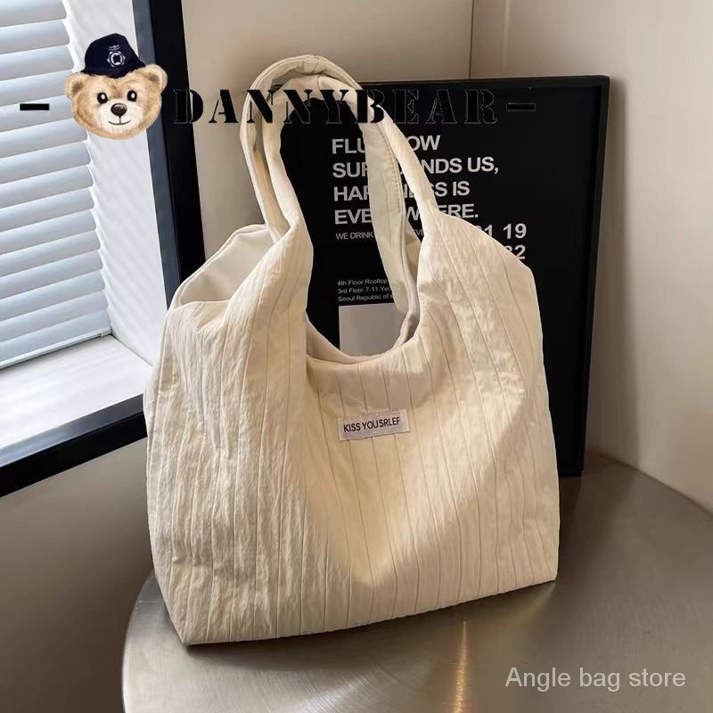 Denny Bear insLarge Capacity Totes Women2024New Striped Japanese Style ...