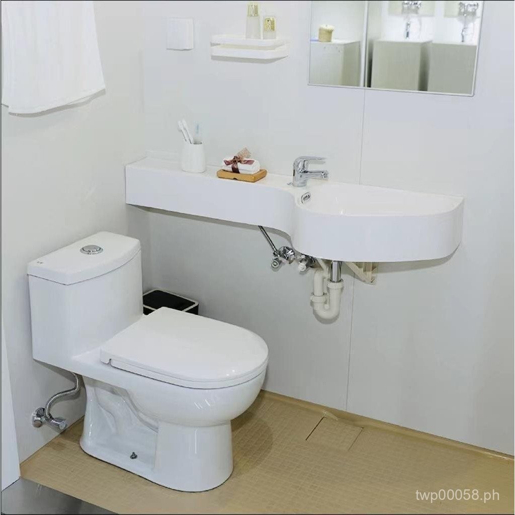 Bathroom Integrated Water Drop-Shaped Basin Japanese Style Wash Basin ...