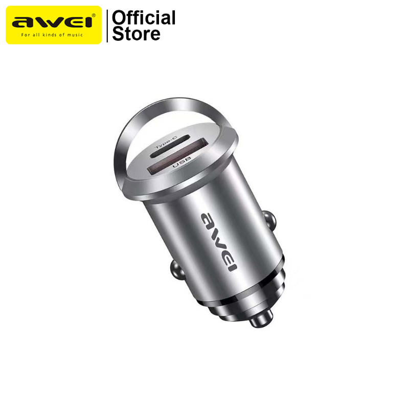 Awei C-708 Quick Charge Fast Charging 45W PD + QC Smart Mini Fast Dual ...