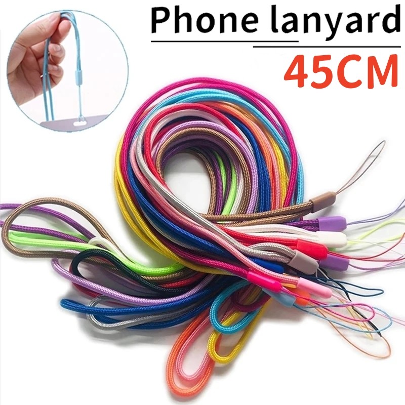 Nylon 45cm Hanging Neck Mobile Phone Lanyard String - Mobile Phone ...