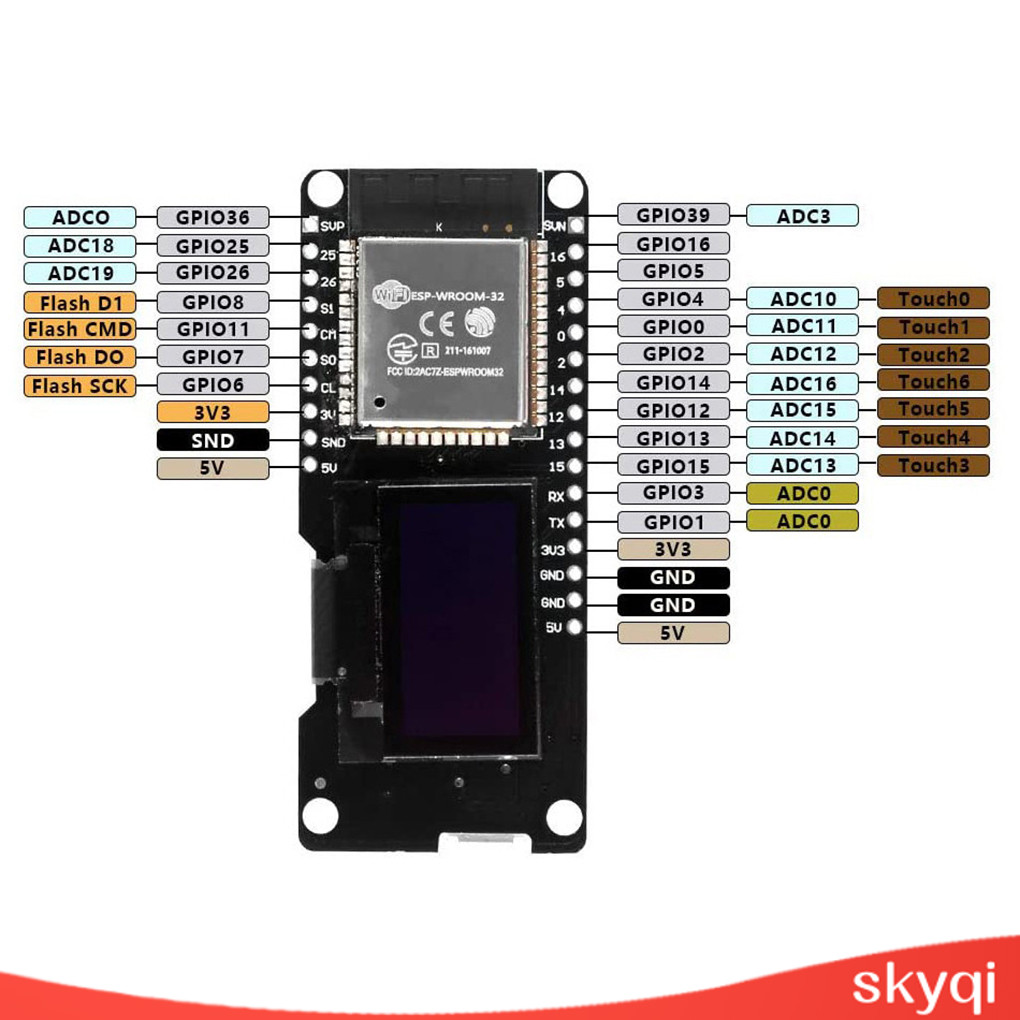 Pcb Esp8266 Oled Module Dual Mode Wifi And Bluetooth For Arduino Projects And Is Suitable Esp32 