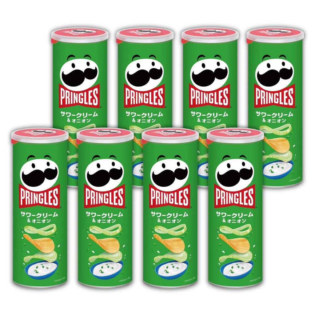 Pringles Kellogg Pringles Sour Cream & Onion M can 105g x 8 pieces ...