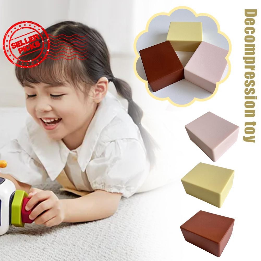 Squishy Milk Brick Toy Slow Rebound Wet Soft Toy Sticky Decompression ...