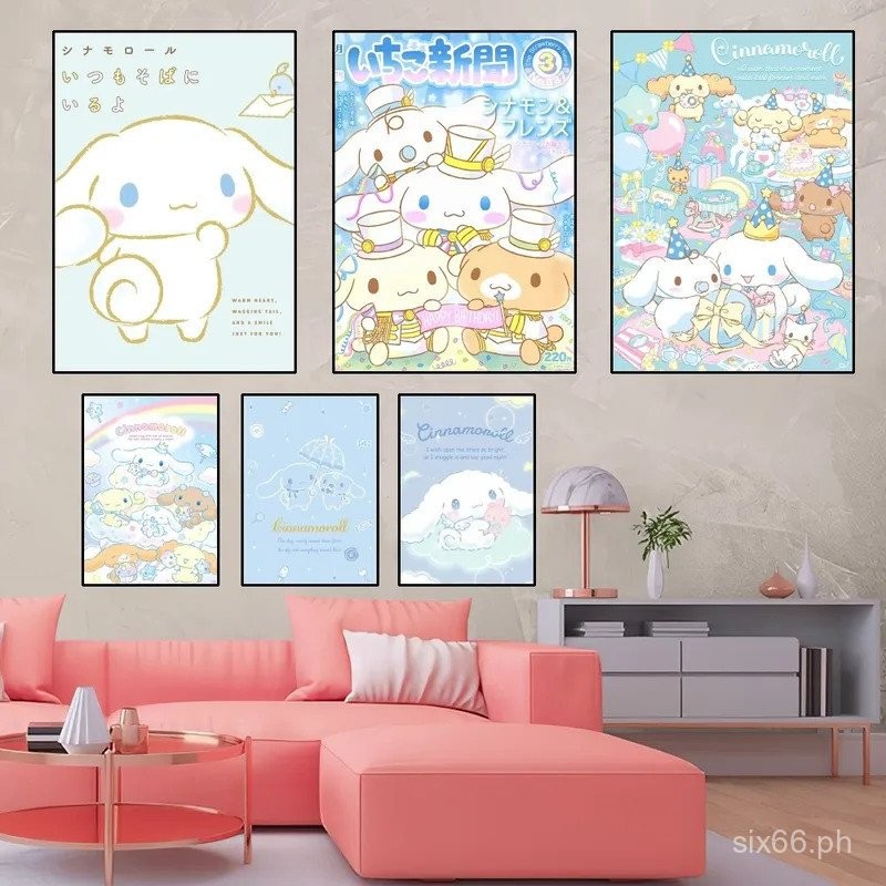MINISO Cinnamoroll Wall Painting, Beautiful Poster, Home Room Decor ...