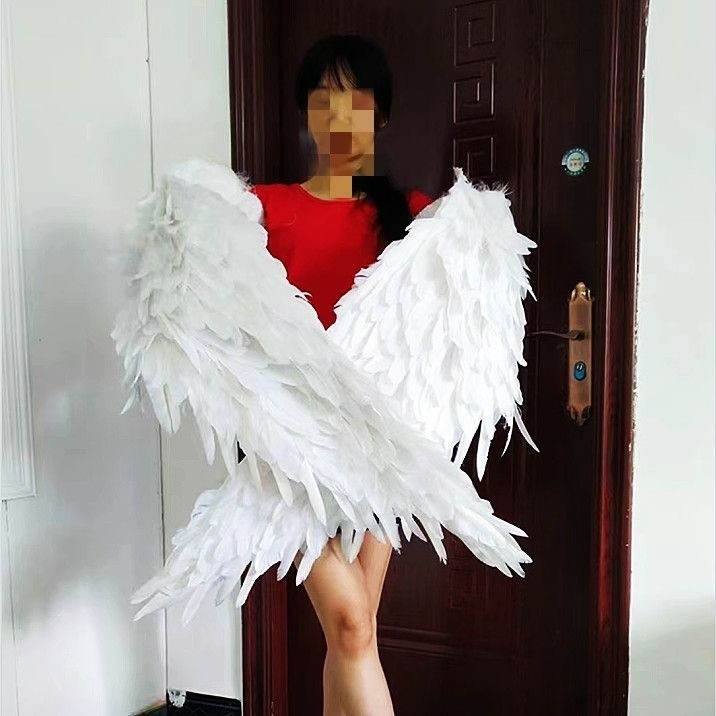 Angel Feather Dance Wings Victoria's Secret Bar Window Wedding Shooting ...