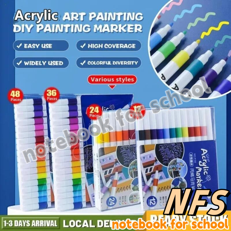 NFS Writing Star Acrylic Marker Pen Set Highlighter Markers Painting ...