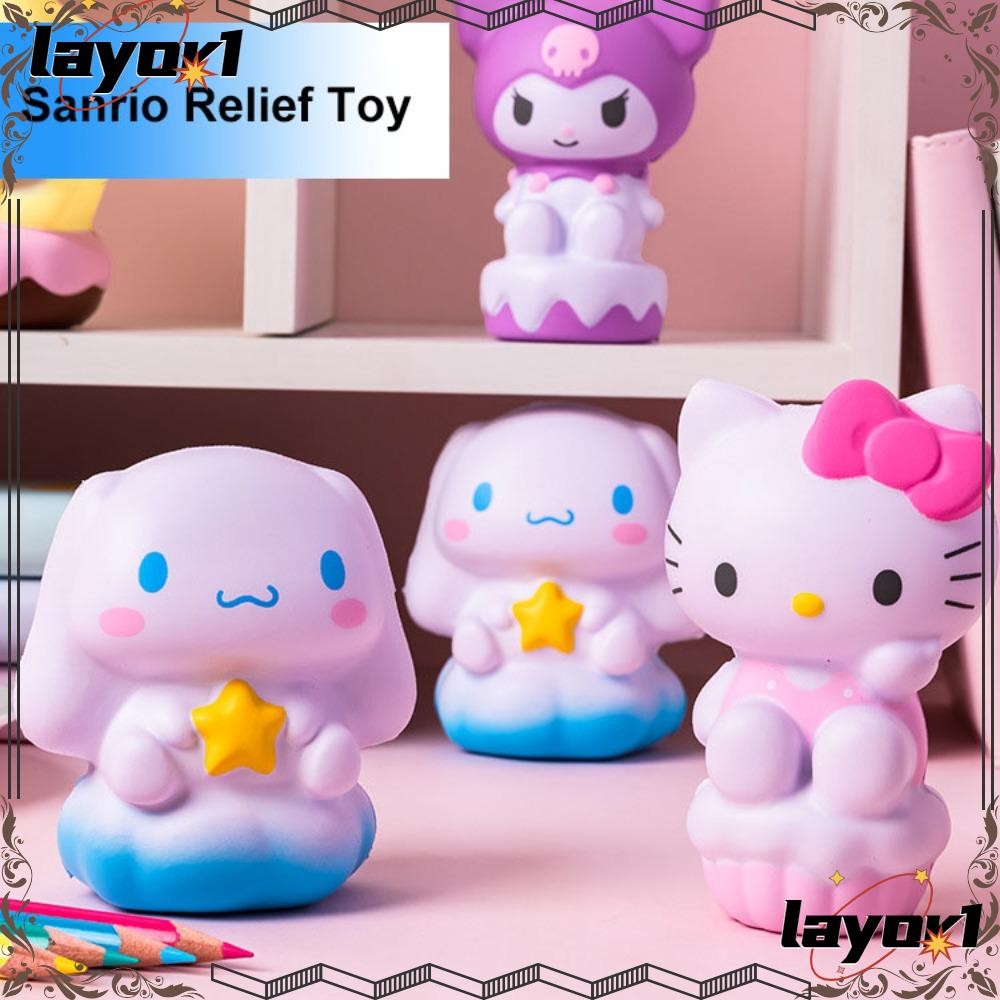 LAYOR1 Vent Relief Toy, Cinnamoroll Hello Kitty My Melody Kuromi Stress ...