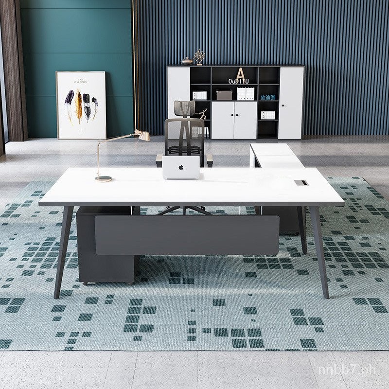 Office Furniture Boss Desk Simple Modern Executive Desk Manager Desk ...