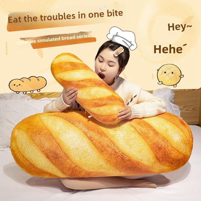 Simulation French Bread Plush Pillow Stuffed Printing Images Food ...
