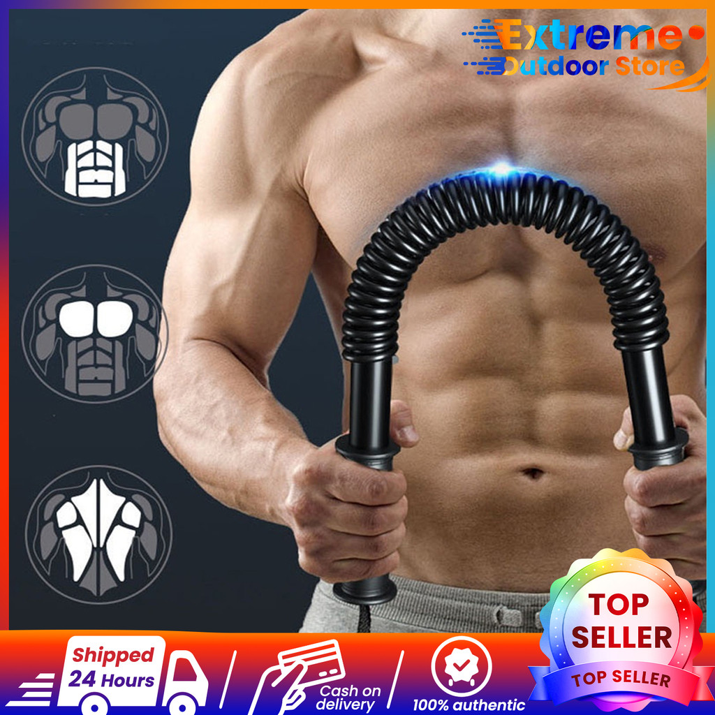 20-60KG Spring Arm Strength Hand Gripper Power Twister Resistance Bend ...