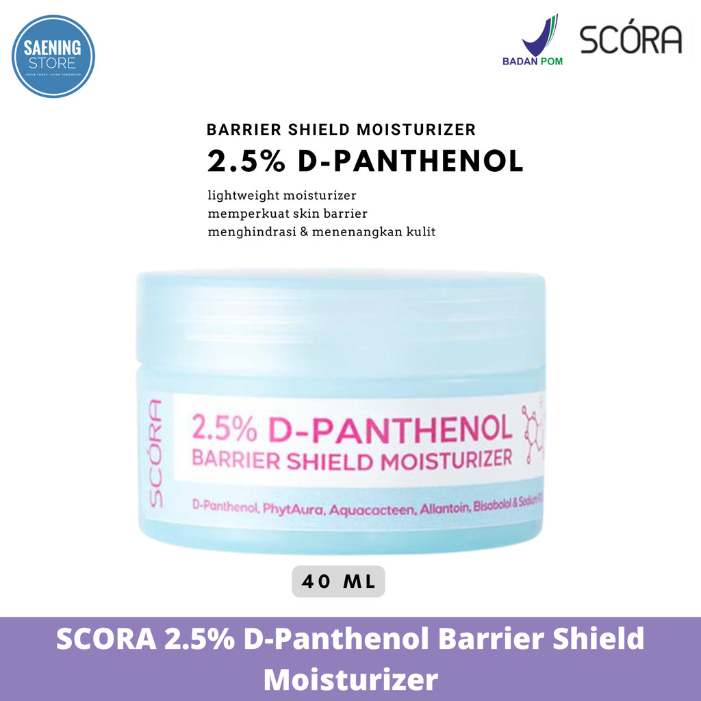 Scora 2.5% D-PANTHENOL BARRIER SHIELD MOISTURIZER 40ml | Shopee Philippines