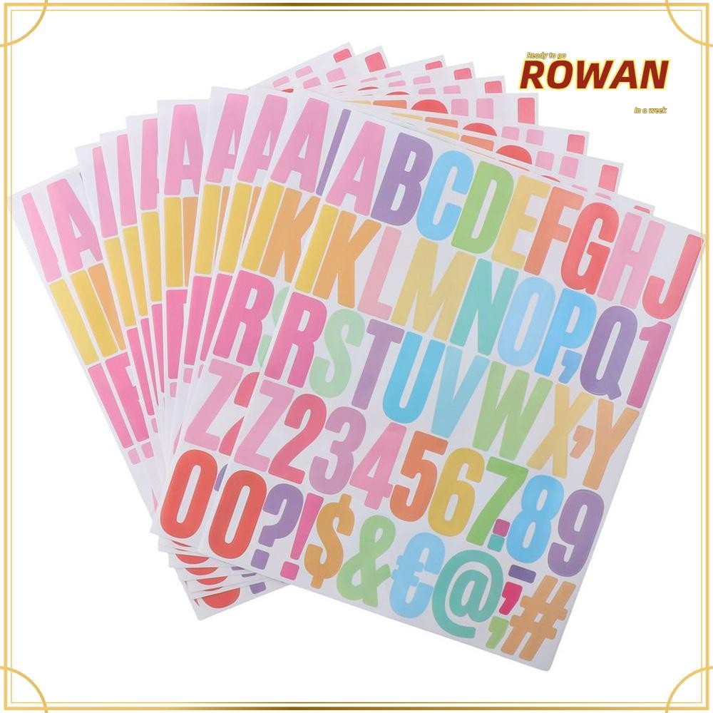 RW-HOME 500PCS Alphabet Number Set Stickers, Self Adhesive Vinyl Large ...