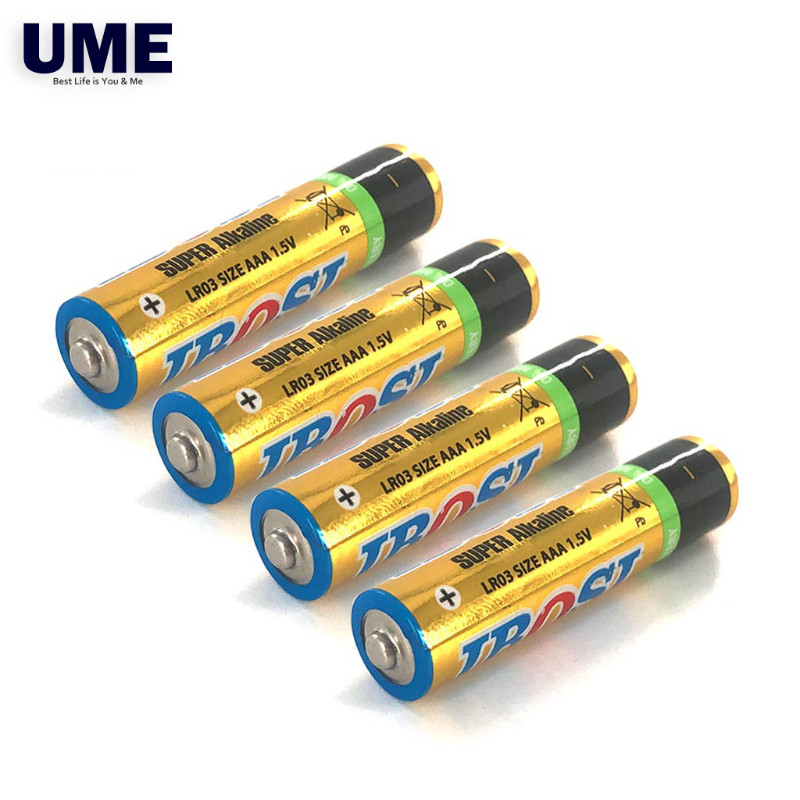 4PCS IBOSI Super Alkaline AAA Size Battery Power 3A Batteries 1.5V Pack ...