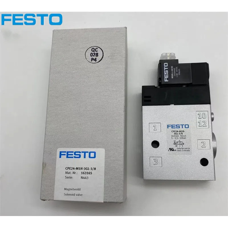 Festo FESTO Solenoid Valve CPE24-M1H-3GL/3OLS-3/8 163165 163168 163164 ...