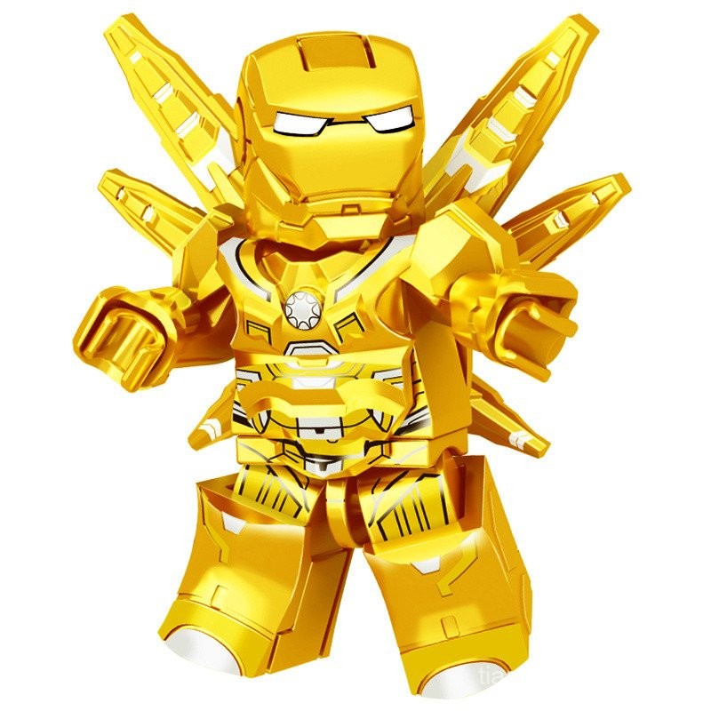 Full Set of Gold Iron Man Doll Toy Horror Mech Compatible with Lego ...
