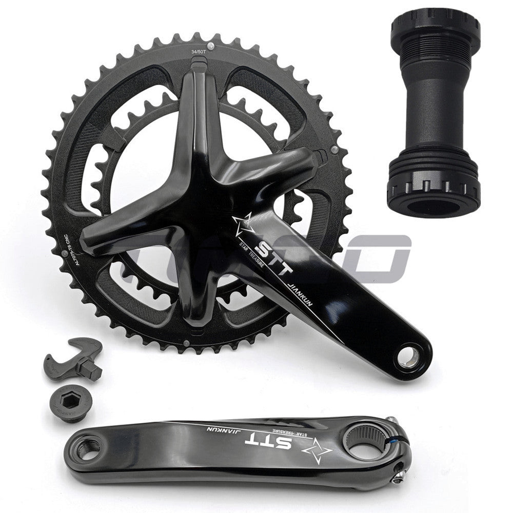 Jiankun STT Road Folding Bike 2×11/12 Speed Crankset 50-34T Hollowtech ...