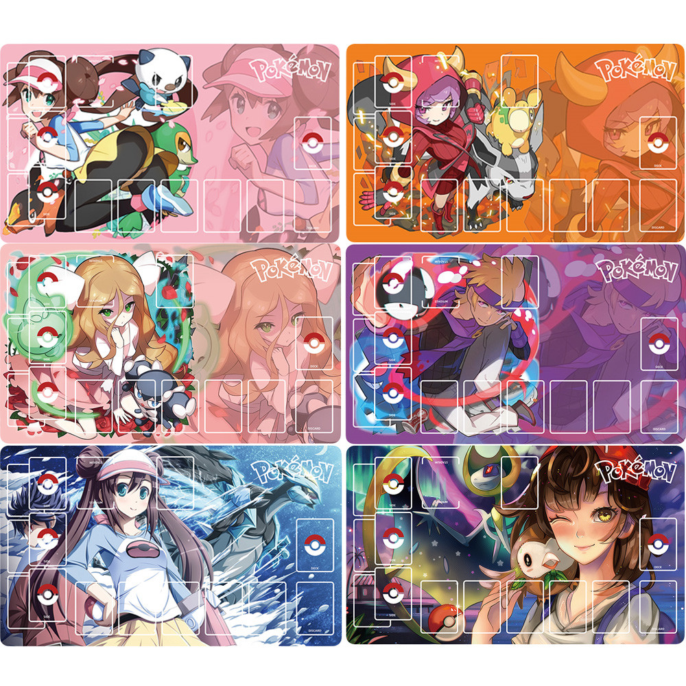 Pokemon Ptcg Card Mat Mewtwo Marnie Trainer 60X35Cm Dedicated Game ...