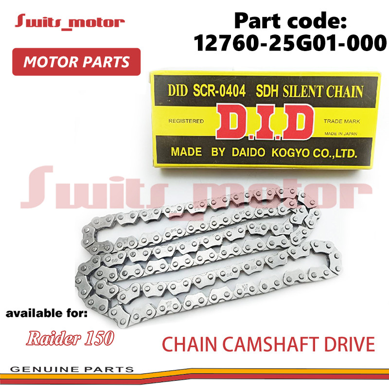 DID CHAIN HEAVY DUTY FOR RAIDER 150 CARB TIMING CHAIN 124L | Shopee ...