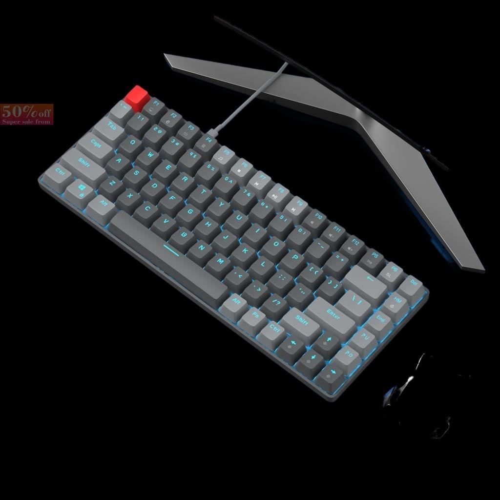 COD/ MageGee Box 65% Mechanical Keyboard Wired Gaming Keyboard Blue Red ...