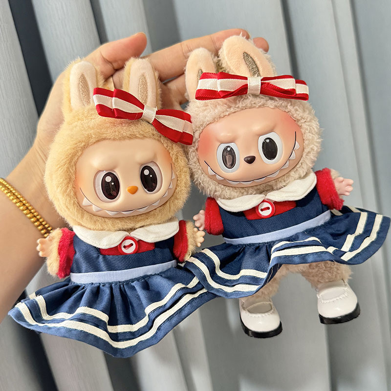 Popmart Labubu Dress with Hairclip 17cm Mario Costume for Have A Seat ...