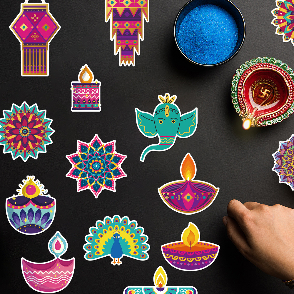Happy Diwali Bulletin Board Decoration, Rangoli Paper Cutouts Bulletin ...