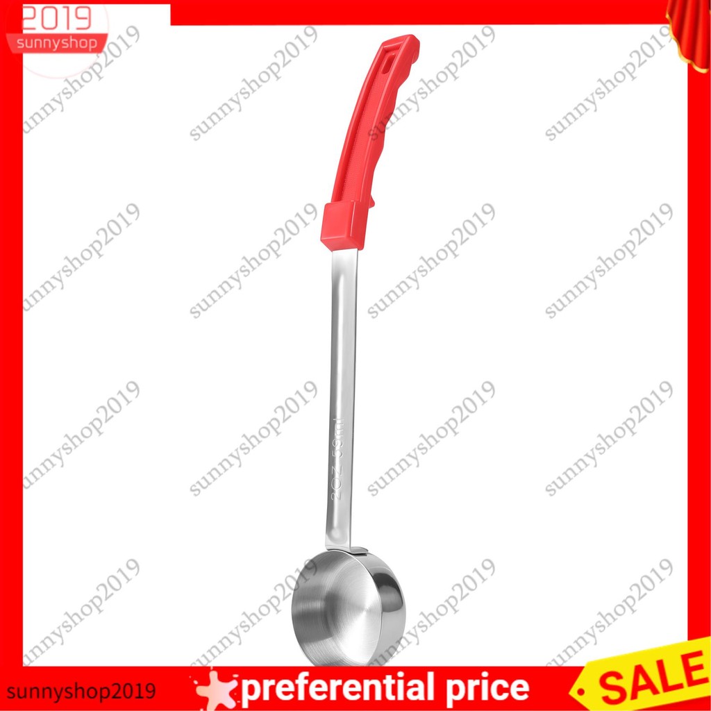 【Quality S2】Pizza Spread Sauce Ladle Rubber Handle Flat Bottom Kitchen ...