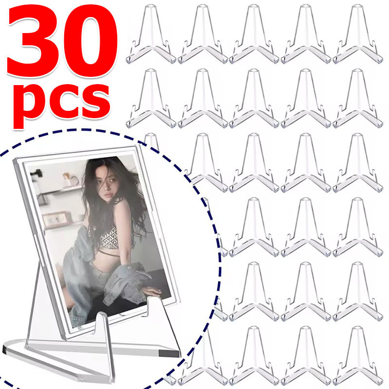 5/10/20/30Pcs Mini Clear Trading Card Display Stand / Small Acrylic ...
