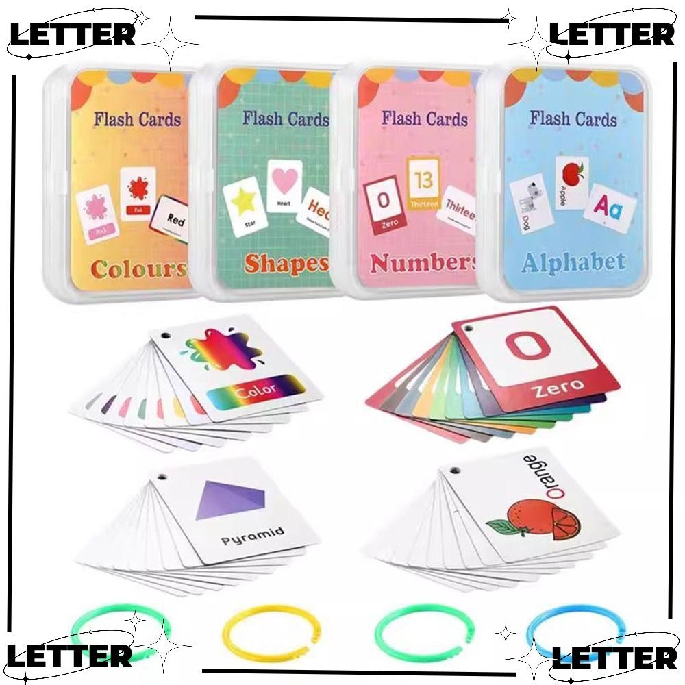 LETTER Kids Alphabet Chart, With Ring Alphabets Numbers Colors ...