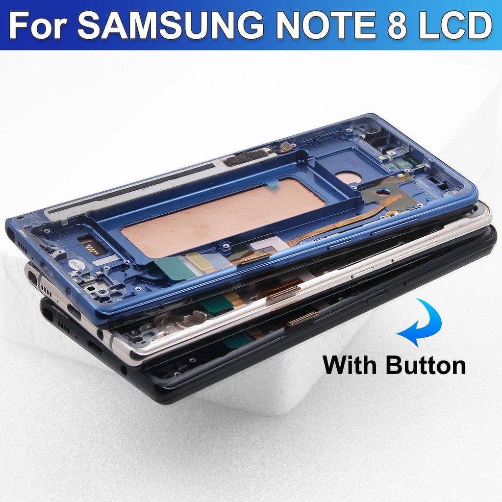 Note 8 Display Screen With Frame For Samsung Note8 N950F N950U N950W ...