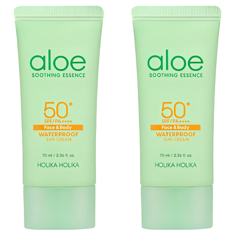 Holika Holika Aloe Waterproof Sunscreen SPF50 PA, 70ml, 2ea | Shopee Philippines