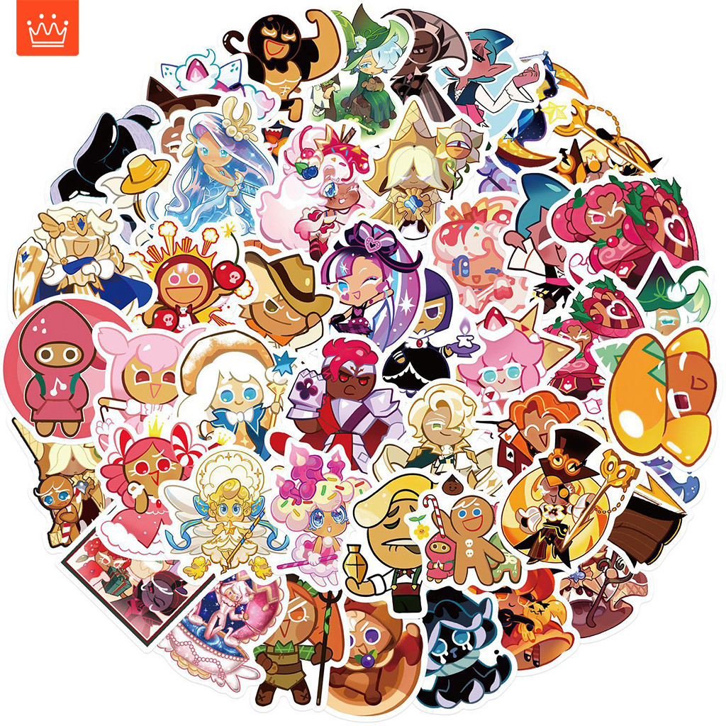 J· Cookie Run Kingdom Stickers Set Video Games Graffiti Waterproof ...