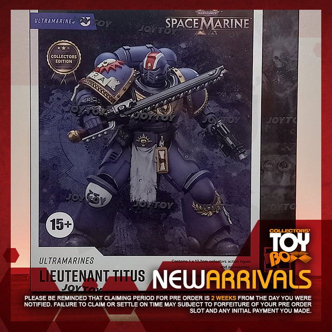 Joytoy 1/18 Warhammer 40k Space Marine 2 Ultramarines Lieutenant Titus ...