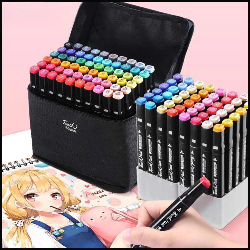 MOSTIN Original Touch 24/30/36/48/60pcs Color Double-headed Marker ...